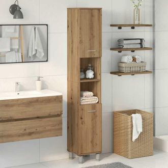 vidaXL Armoire de salle de bain chêne artisanal 30x30x179 cm Vidaxl