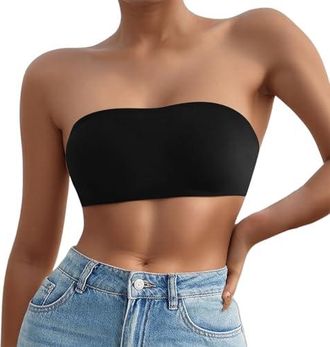 Generic Soutien Gorge Invisible Soutien Gorge sans Armature Brassiere Femme sans Armature De Classique Couvrance Totale Seamless Soutien Doux Tailles R&eacute;guli&egrave;r