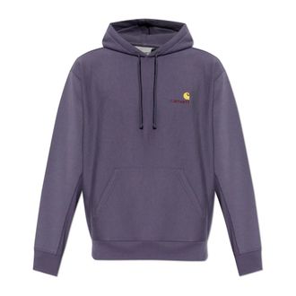 Carhartt Work in Progress American Script Sweatshirt - - Sweatshirts & Hoodies - Herren - Lila - XL