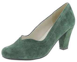 Hirschkogel Femme Damen Pumps Escarpins, DK Grün, 36 EU