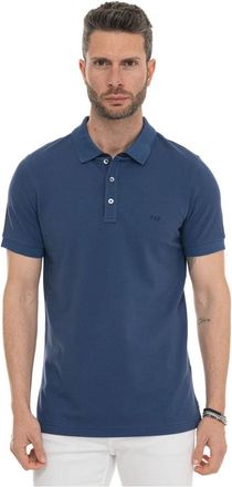 Fay Homme, Tops, Bleu, Taille: XL Polo &agrave; Manches Courtes
