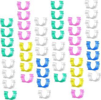 Artibetter 2 Sätze Bobbin Holder Clips Langlebigem Kunststoff Elastische Halter Für Unterfadenspulen Farbige Spulenclips Zur Fadenorganisation Praktische Nähzube