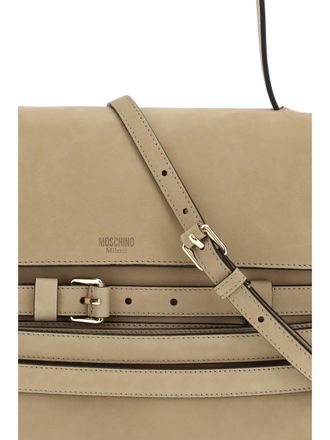 Moschino Womens Handbag Tie Me Ecru Calf Leather Handbags Hand Bags
