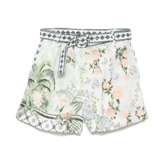 Camilla Kristallverzierte Plissierte Shorts - - Shorts - Damen - Mehrfarbig - XS