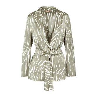 Pennyblack Satin-Blazer mit Doppellage - - Jackets - Damen - Gr&uuml;n - L
