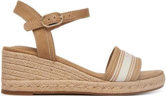 Tommy Hilfiger Espadrilles Mid Wedge Espad Webbing FW0FW09230 Beige