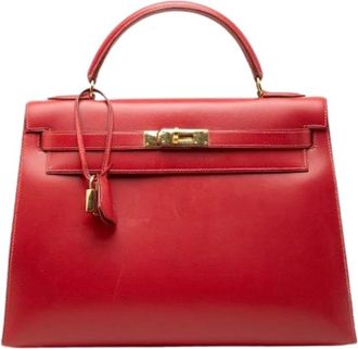 Herm&egrave;s Pre-owned Kelly 32 - Femme - Pre-owned - Rouge - Taille: ONE Size