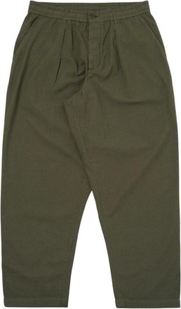 Universal Works Homme, Pantalons, Vert, Taille: W32 Pleated Track Pant Merida Seersucker