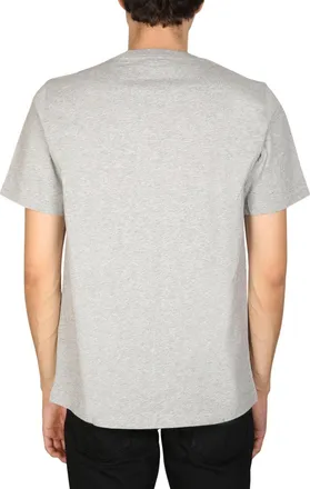 Paul Smith Logo-Print Crewneck T-Shirt - Gray