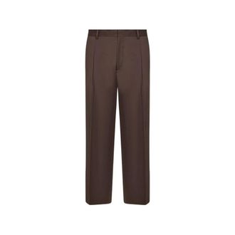 Costumein Homme, Pantalons, Brun, Taille: M Vincent Pleated Pantalons