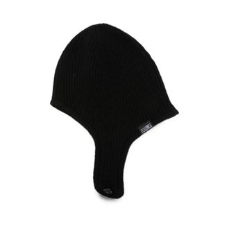 Maison Margiela Rippstrickm&uuml;tze mit Ohrenklappen - - Accessories - Herren - Schwarzk - M