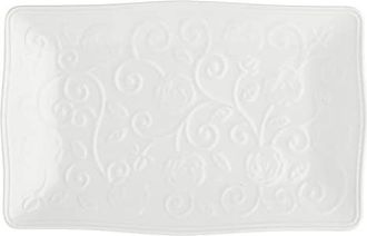 La Porcellana Bianca PORCELLANA Florentina Rechteckige Geb&auml;ckform 20x5 in Luxus-Box