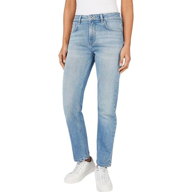 Pepe Jeans London Damen High Waist Straight PL204592 Jeans, Blue (Denim ...