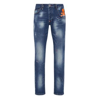Philipp Plein Herren, Jeans, Blau, W30Gr&ouml;&szlig;e