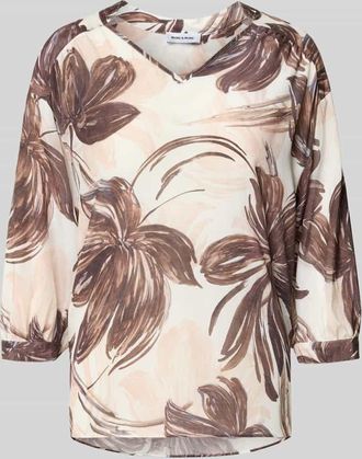 More & More Relaxed Fit Bluse aus Viskose-Mix mit floralem Allover-Print