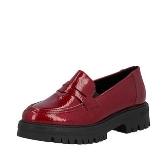 Rieker Mocassins 47550 pour Femme, Rouge, 42 EU