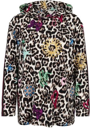 Doris Streich Hoodie mit Hoodie und Leo-Print