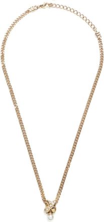 Dior Halskette mit Kunstperlen-Anhänger - Gold