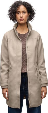 Street One Damen 2005340 Mantel Mit Strickdetails, Soft Sand Mel., 40 EU