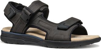 Geox Herren U SPHERICA EC5 B Sport Sandal, Dk Coffee, 39 EU