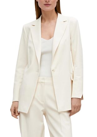 Comma Damen 60.2.61.15.152.2132859 Blazer, 0700 creme, 34