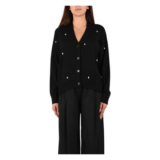 Meimeij Cardigan en laine - Femme - Pulls - Noir - Taille: 38 FR