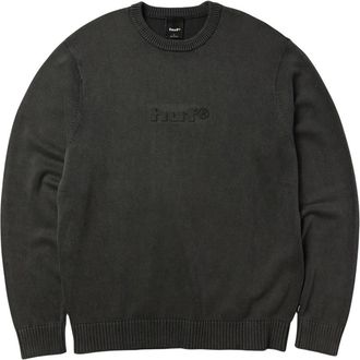 HUF Huf, Homme, Pulls, Noir, Taille: XL Pacific Wash Embossed Crewneck