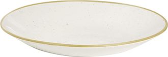 Churchill Stonecast handgefertige Deep Coupe Plate &Oslash; 22,5cm, Farbe w&auml;hlbar (Barley White)