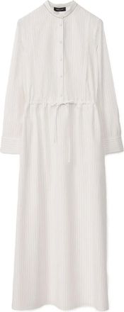 Fabiana Filippi robe en coton à coupe courte - Blanc