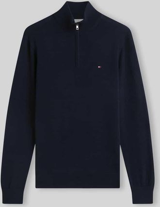 Tommy Hilfiger Regular Fit Troyer aus reiner Baumwolle