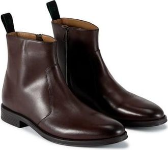 Paul Smith Boots zipp&eacute;es unies en cuir