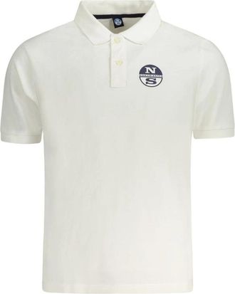 North Sails Homme, Tops, Blanc, Taille: 2XL Polo en Coton Blanc Classique