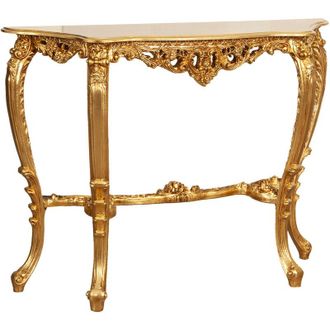 Biscottini International H&ouml;lzerne konsole, goldfinish, hergestellt in italien
