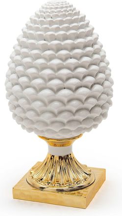 SEQUENZE Zapfen in der Farbe Weiß und Gold der Marke Maße sind Höhe 15. Die Referenz lautet: PG0124/1