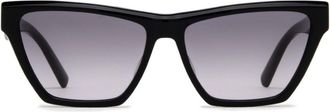 Saint Laurent Eyewear Sonnenbrille mit eckigem Gestell - Schwarz