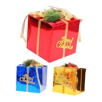 OSALADI 3st&uuml;cke Weihnachtsschmuck Kiste Heimdekoration Geschenkbox-Dekoration Schreibtischdekoration Wohndeko f&uuml;r Weihnachtsbaumfeier