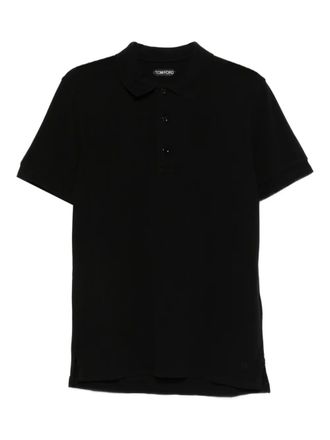 Tom Ford Poloshirt mit kurzen &Auml;rmeln - Schwarz