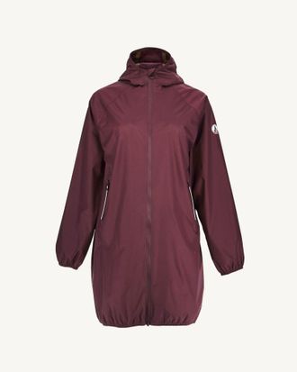 Jott Imperm&eacute;able long &agrave; capuche paquetable Aubergine Copenhagen - Taille XS