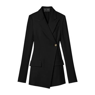 Proenza Schouler Femme, Vestes, Noir, Taille: 36 FR Blazer en Cr&ecirc;pe Noir
