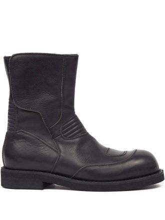 Maison Margiela bottines en cuir - Noir