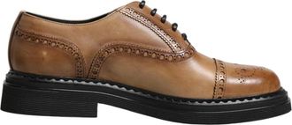 Dolce & Gabbana Homme, Chaussures, Brun, Taille: 44 EU Derby Dress