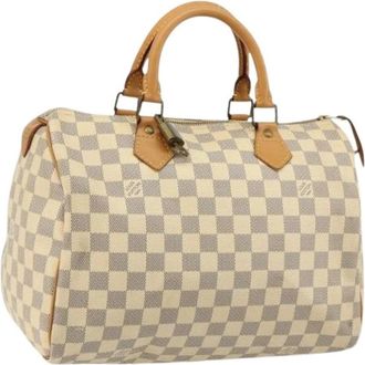 Louis Vuitton Pre-owned Speedy 30 Sac &agrave; main - Femme - Pre-owned - Blanc - Taille: ONE Size