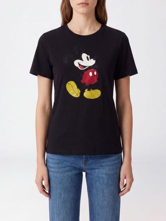 Liu Jo T-shirt en coton avec imprim&eacute; Disney contrastant
