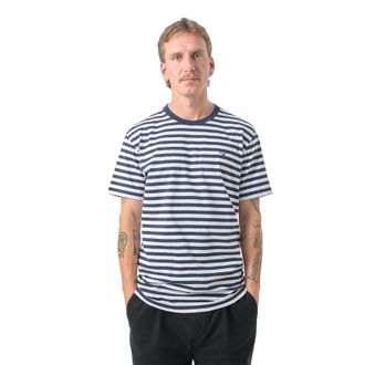 Cleptomanicx T-Shirt Ligull Stripe (Sky Captain) (DE/NL/SE/PL, Alphanumerisch, L, Regular, Regular)