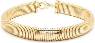 Federica Tosi Femme, Accessoires, Jaune, Taille: ONE Size Collier Cha&icirc;ne Serpent Plaqu&eacute; Or