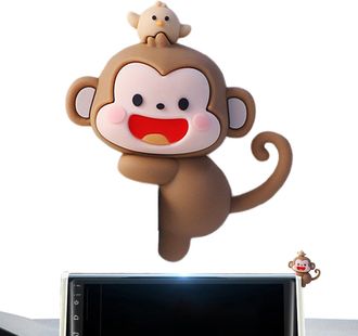 Generic Cartoon Monkey Car Navigator Screen Dekoration - Car Screen -Figur -Affenwagen Center Konsole Navigator Bildschirm Computerbildschirm Dekoration | Nie