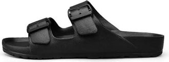 Generic ZBDZSW Pantoufles d&eacute;t&eacute; souples r&eacute;glables pour homme en EVA l&eacute;ger antid&eacute;rapant Taille 34-47 48 49, Noir, 11.5 UK