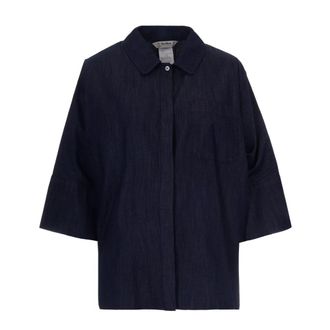 Max Mara Stmrugiada Shirt - - Blouses & Shirts - Damen - Blau - 2XS