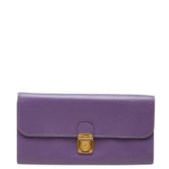 Ferragamo Porte-monnaie Pre-owned - Femme - Pre-owned - Violet - Taille: ONE Size
