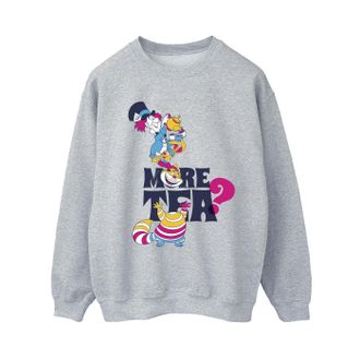 Disney Alice In Wonderland More Tea Sweatshirt f&uuml;r Damen (Grau)